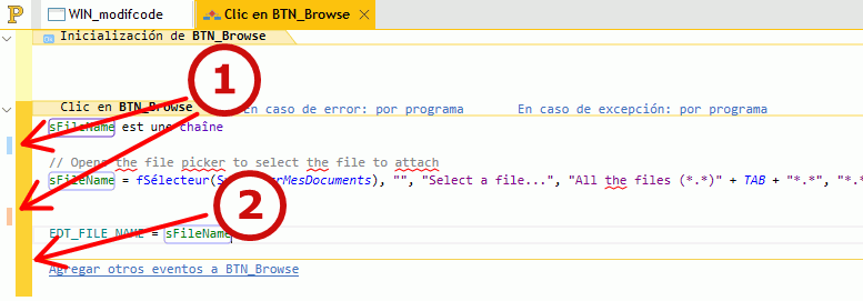 Detección instantánea de código modificado/código actual - PC SOFT ...